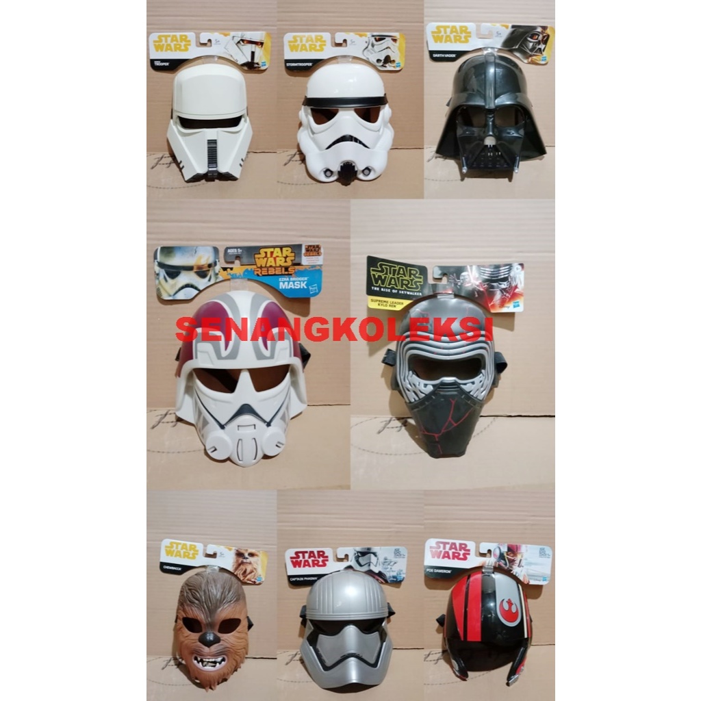 Jual Topeng Darth Vader Star Wars Mask Mainan Anak Skywalker ...
