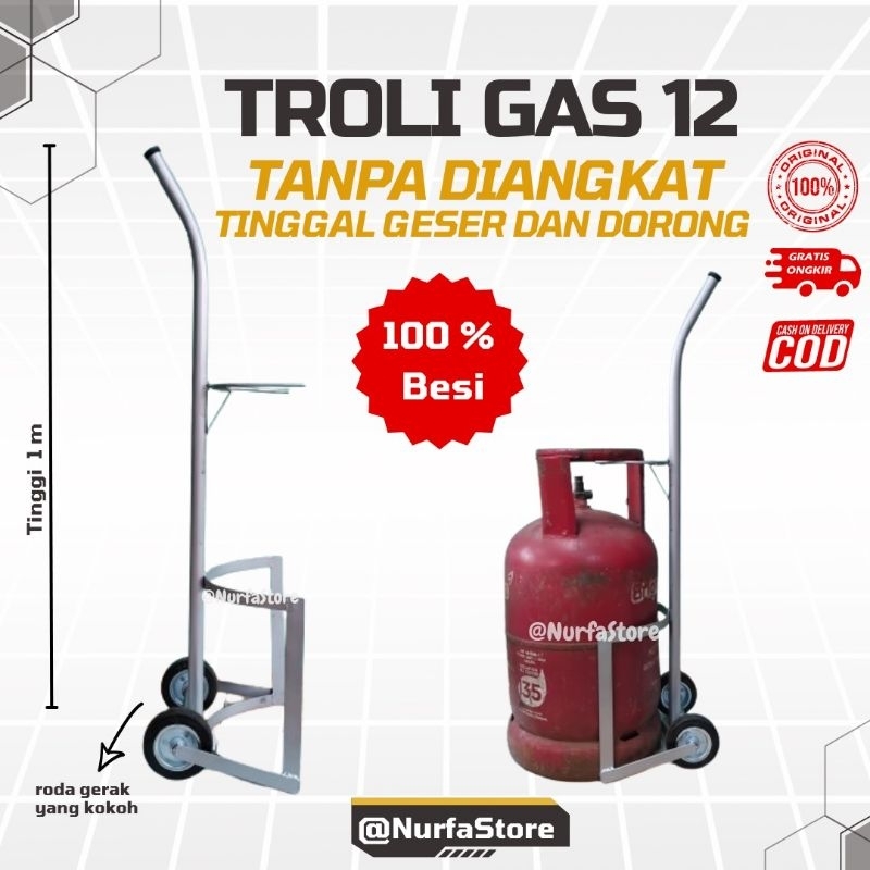 Jual TROLI GAS 12 KG TANPA DIANGKAT | Shopee Indonesia