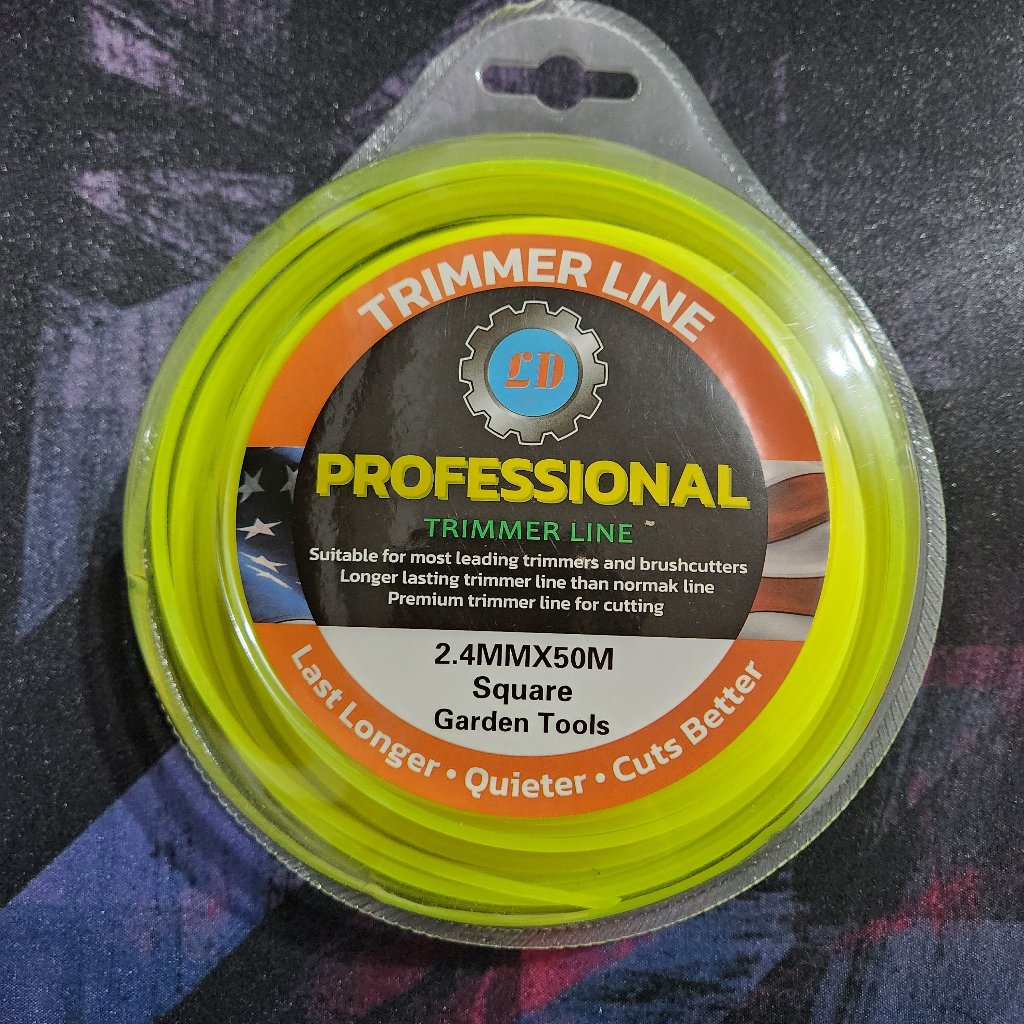 Jual PROFESSIONAL Senar Potong Rumput Nylon Trimmer Line Kuning ...
