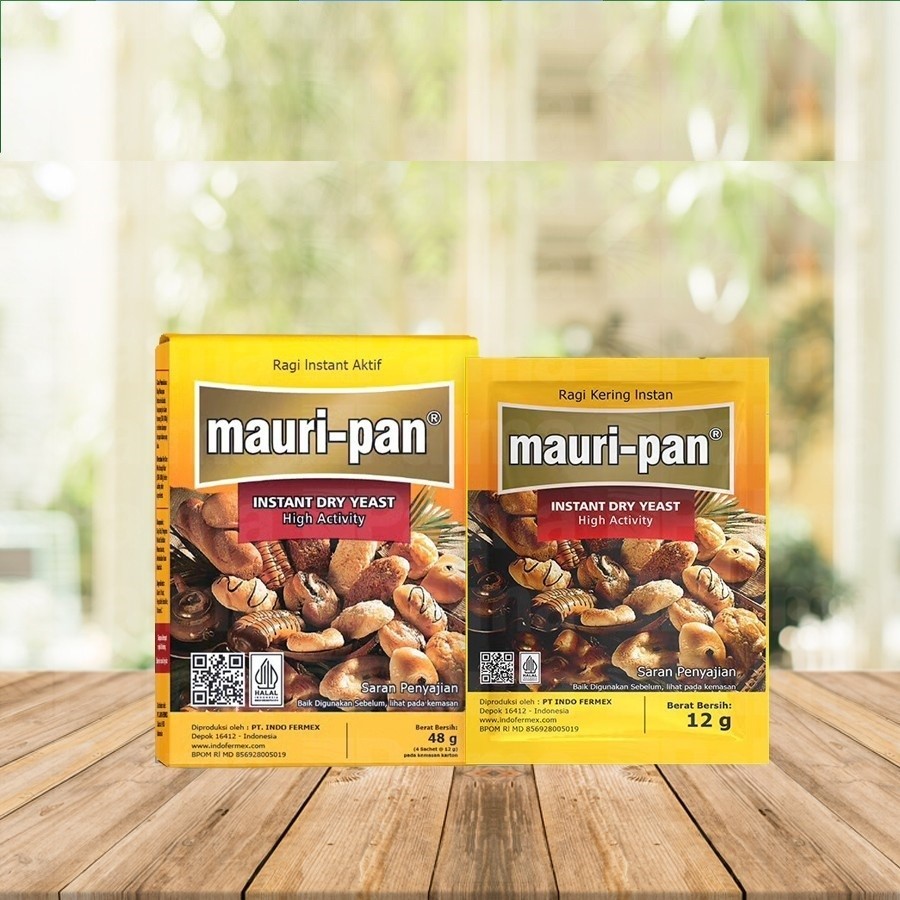 Jual Mauri-pan Ragi Instant Mauripan Lokal 4 x 12 gr/Ragi Mauripan ...