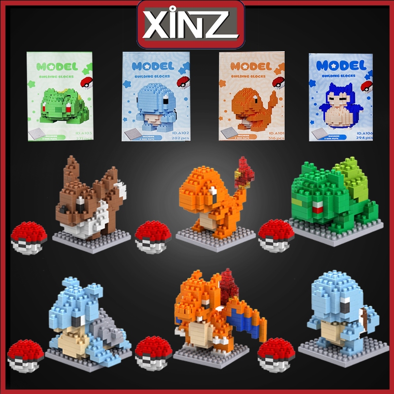 Jual XiNZ Mainan Blok Nano Seri Pokémon Mini Block Bricks Toys Pikachu ...