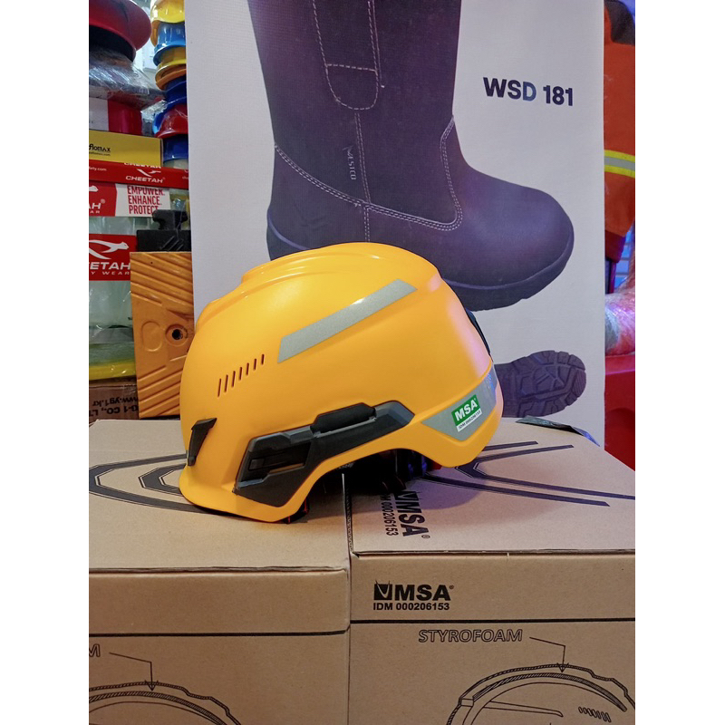 Jual Safety Helm MSA Climbing Warna kuning Original Murah | Shopee ...