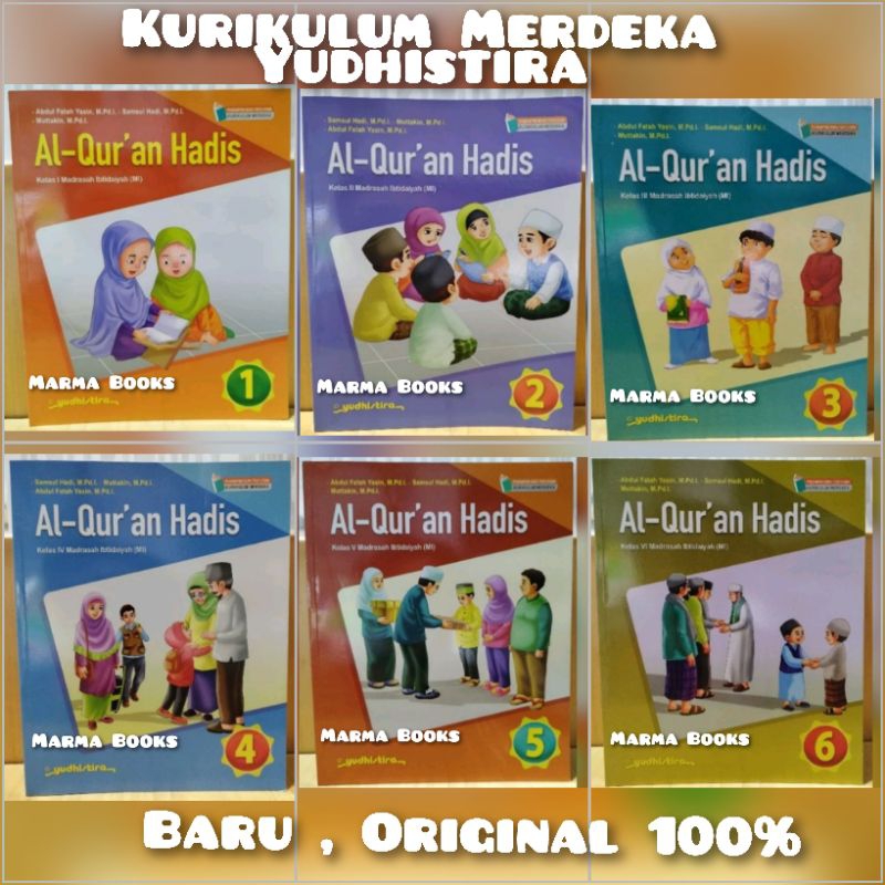 Jual Buku Al Quran Hadis kelas 1 , 2 , 3 , 4 , 5 , 6 Mi Kurikulum Merdeka Yudhistira | Shopee ...