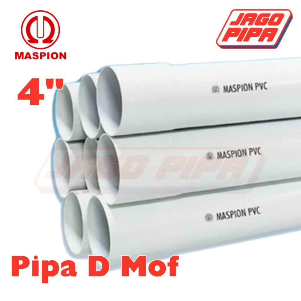 Jual Maspion Pipa D 4 Inch Putih MOF PVC 4 Meter Paralon 4" PUTIH ...