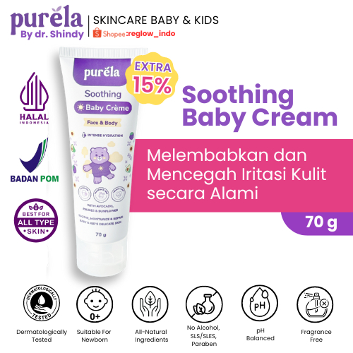 Jual PURELA Soothing Baby Cream Wajah Daily Nourishing Face Krim ...