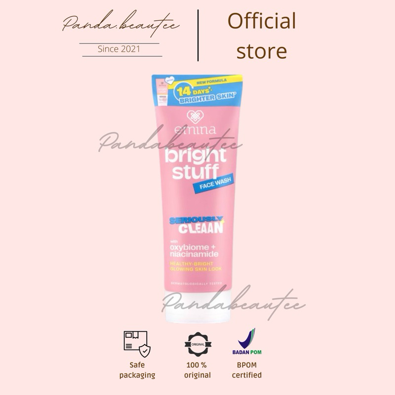 Jual PANDABEAUTEE - Emina Bright Stuff Face Wash | Whip Face Wash Sabun ...