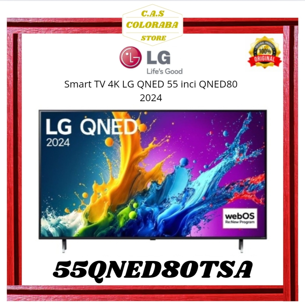 Jual TV LG 55QNED80TSA SMART TV 55 INCH QNED LED 4K UHD 55QNED80 55QNED ...