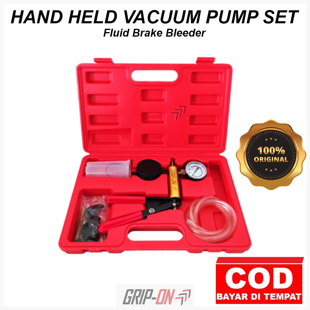 Jual TERBARU GRIP-ON POMPA MINYAK REM MANUAL HAND HELD VACUUM PUMP SET19-718 / FLUID BRAKE ...