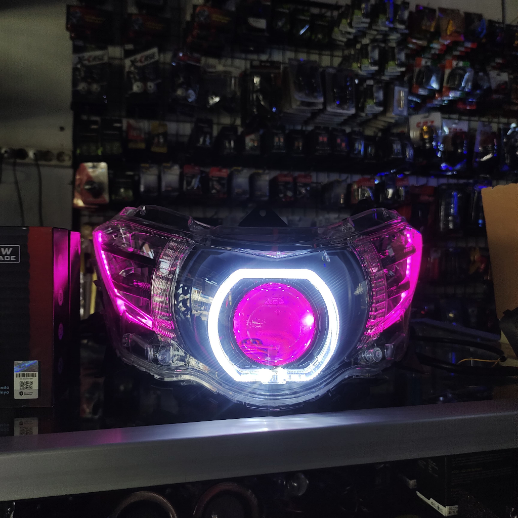 Jual Lampu Depan Yamaha Mio Soul GT / Yamaha Xeon projector biled AES ...