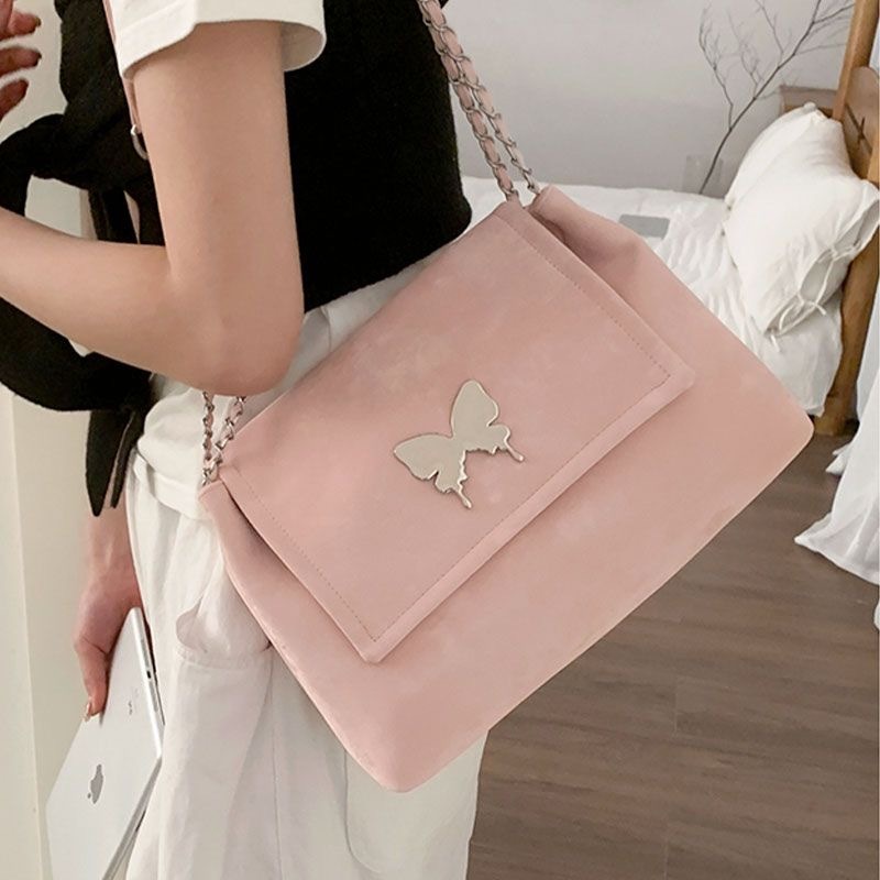 Jual Tas untuk wanita tas jinjing rantai merah muda kapasitas besar ...