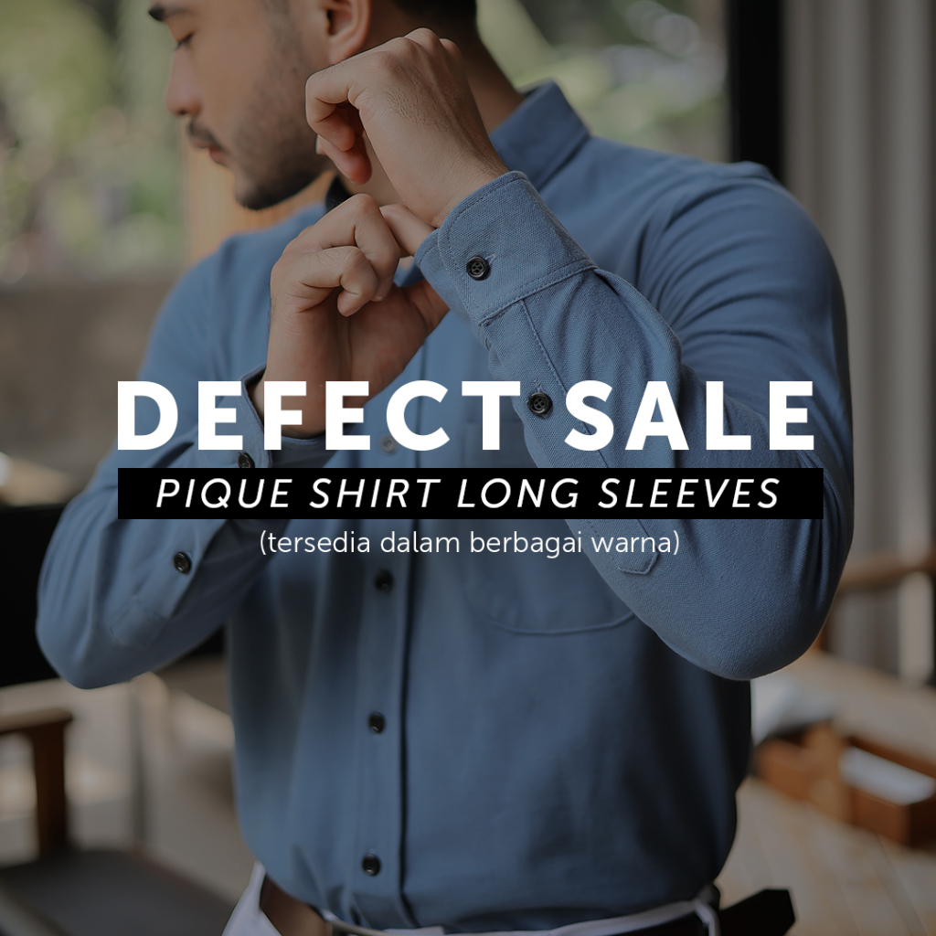 Jual HSRM - Defect Sale Pique Basic Shirt Long Sleeves | Shopee Indonesia