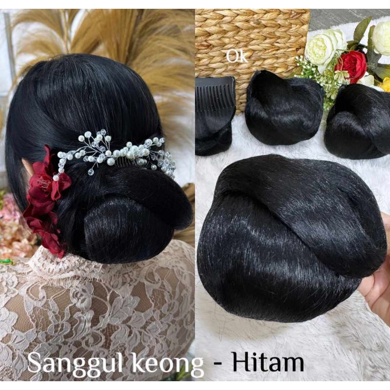 Jual Sanggul Sirkam Modern | Sanggul Bali | Rambut Palsu | Hairdo ...