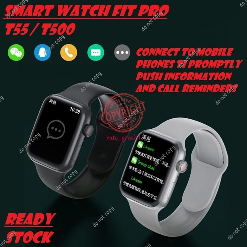 Jual Jam Tangan Smart Watch Fit Pro T55 / T500 Bluetooth Sporty ...
