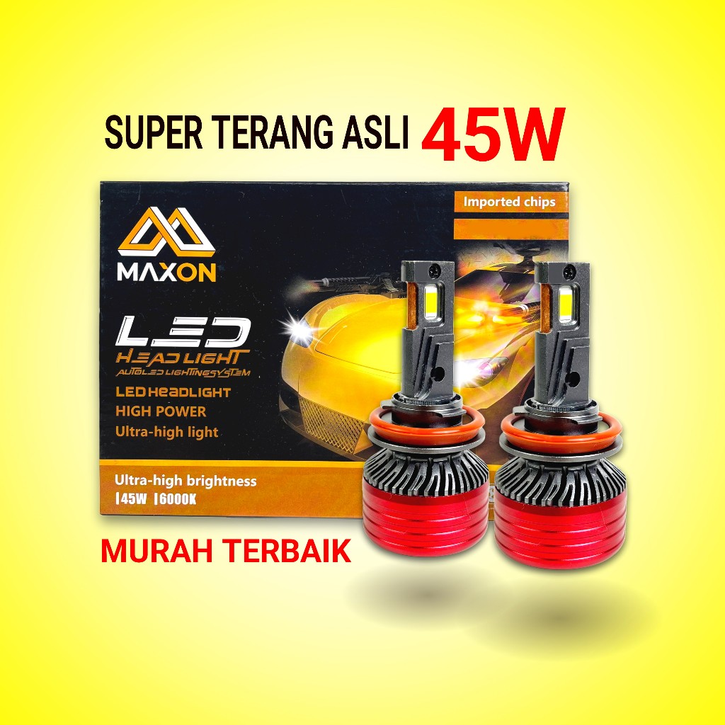 Jual LAMPU LED MOBIL MAXON H4 H11 H16 HB3 HB4 9005 9006 H7 H1 H27 HIR2 ...