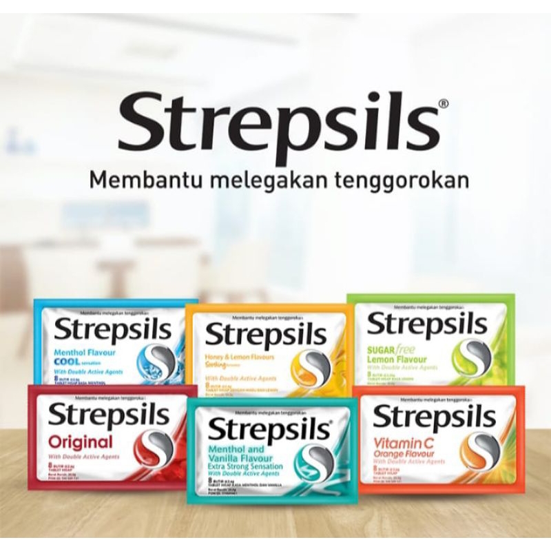 Jual Strepsils Tablet Hisap Pelega Tenggorokan Isi 8 Butir | Shopee ...