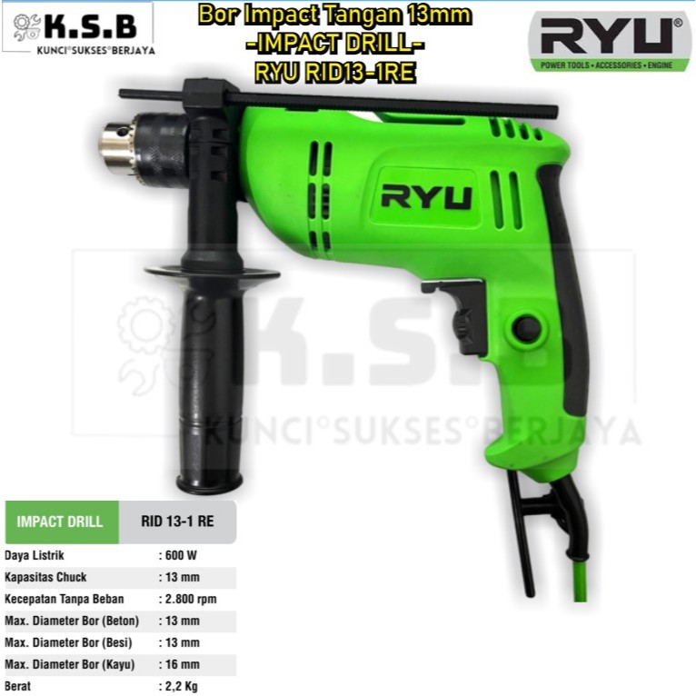 Jual Mesin Bor Tangan 13mm /Mesin Bor Beton,Besi,Tembok,Besi/IMPACT ...
