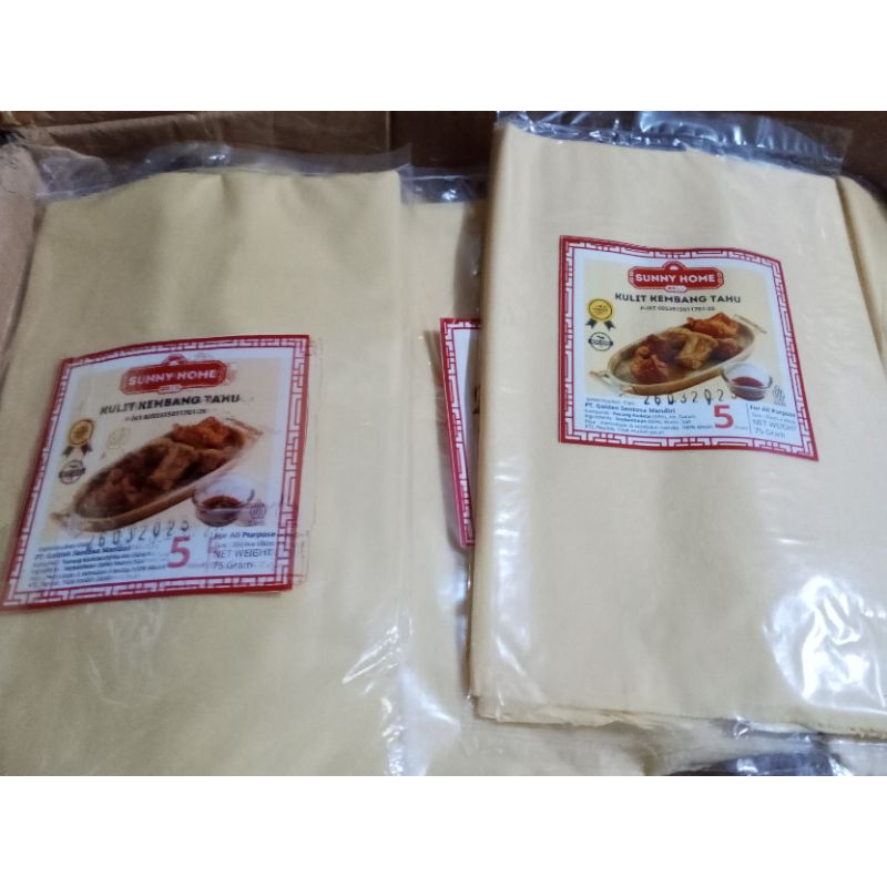 Jual Kulit tahu Tawar halal isi 5 lembar | Shopee Indonesia