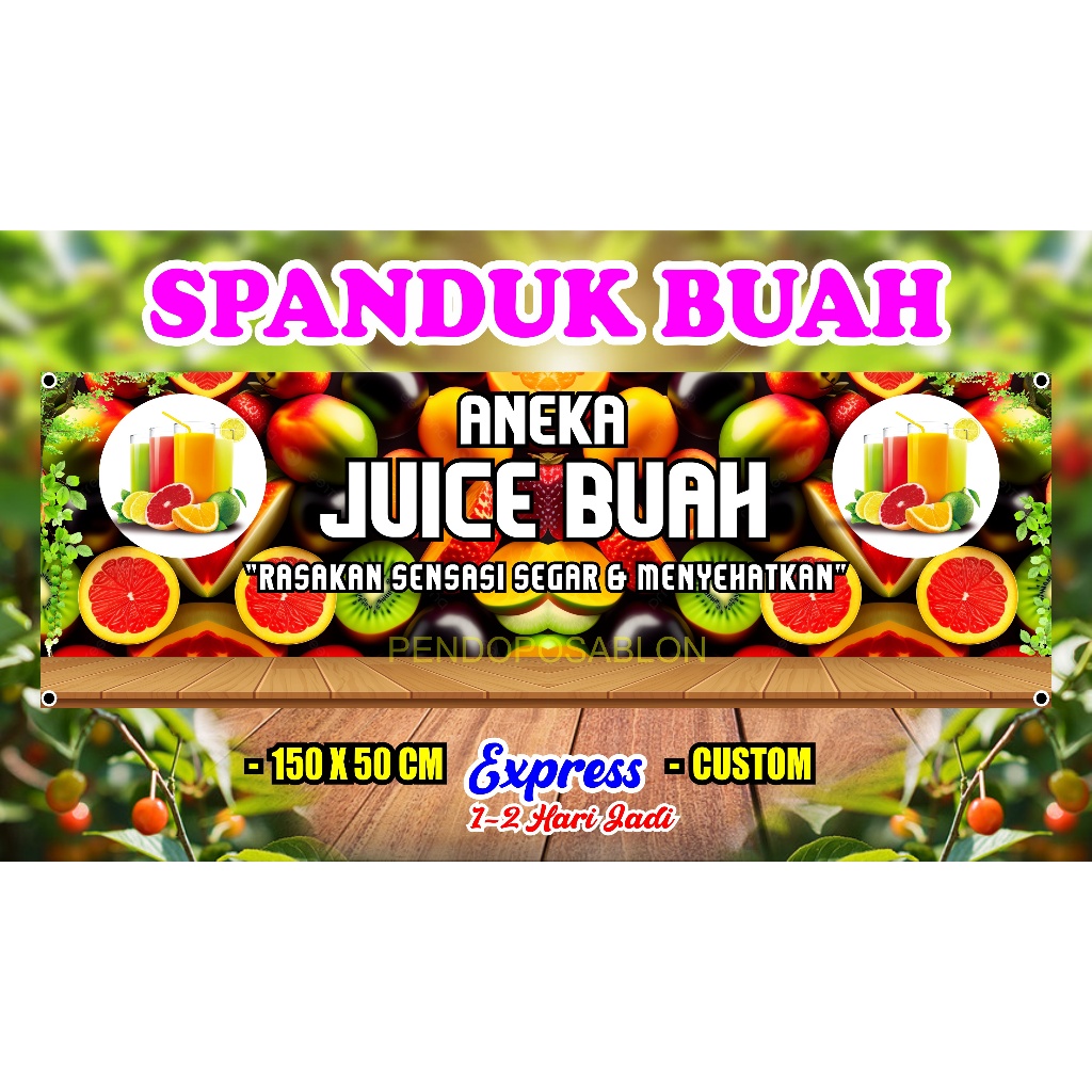 Jual Banner Es Jus Buah, Spanduk Es Jus Buah 150x50 | Shopee Indonesia