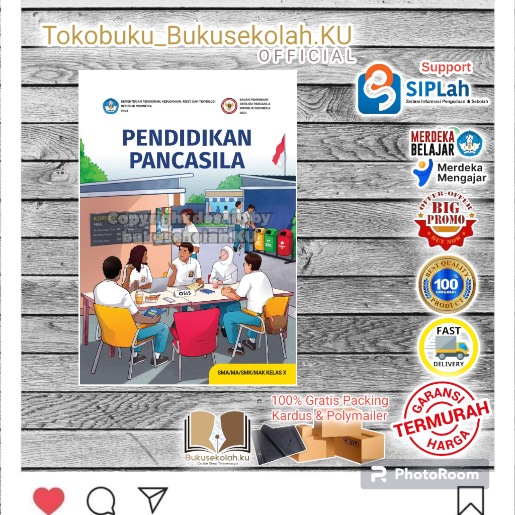 Jual Harga Murah (HET Zona 1):Buku Kurikulum Merdeka PENDIDIKAN PANCASILA Klas 10 SMA ...