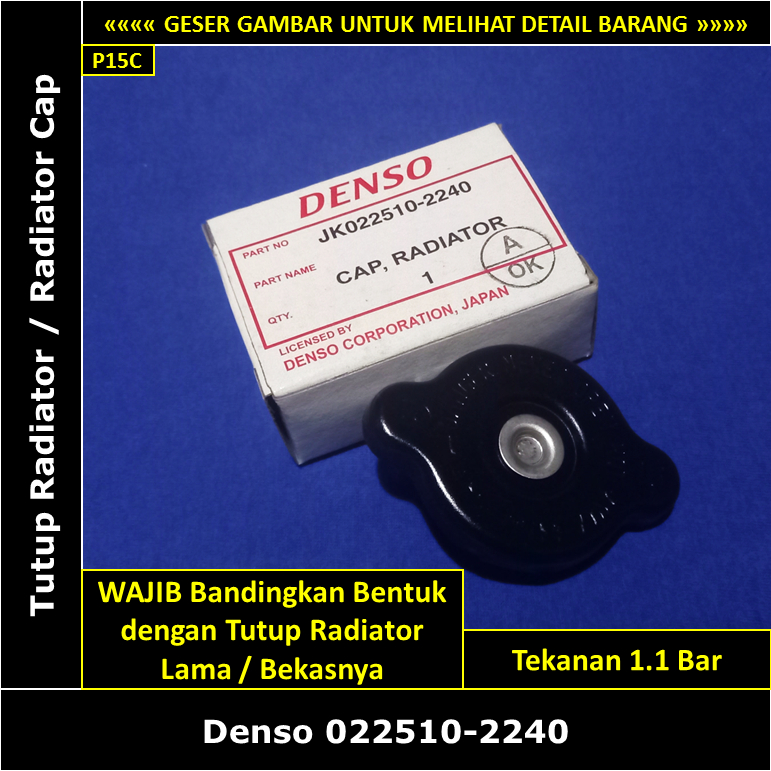 Jual Tutup Radiator Ford Ranger TDi 2500 cc 2.5 2002-2007 Denso ...