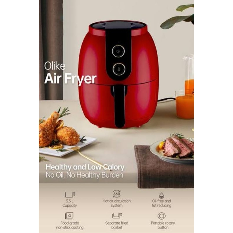 Jual Olike air fryer tipe vs - 155 A / 220 V 1300 W / 3.5 L Baca deskripsi | Shopee Indonesia