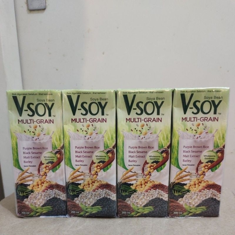 Jual V-SOY MULTI GRAIN 200 X 4PCS | Shopee Indonesia