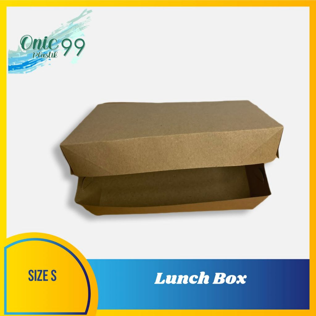 Jual LUNCH BOX SIZE S PAPER KOTAK BUNGKUS NASI FOOD GRADE KERTAS ...