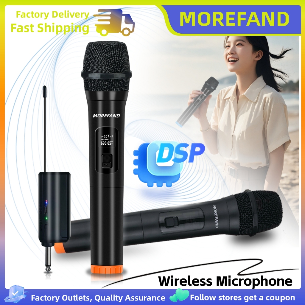 Jual Microphone Wireless Mikrofon mic wireless Tanpa Kabel Frekuensi ...