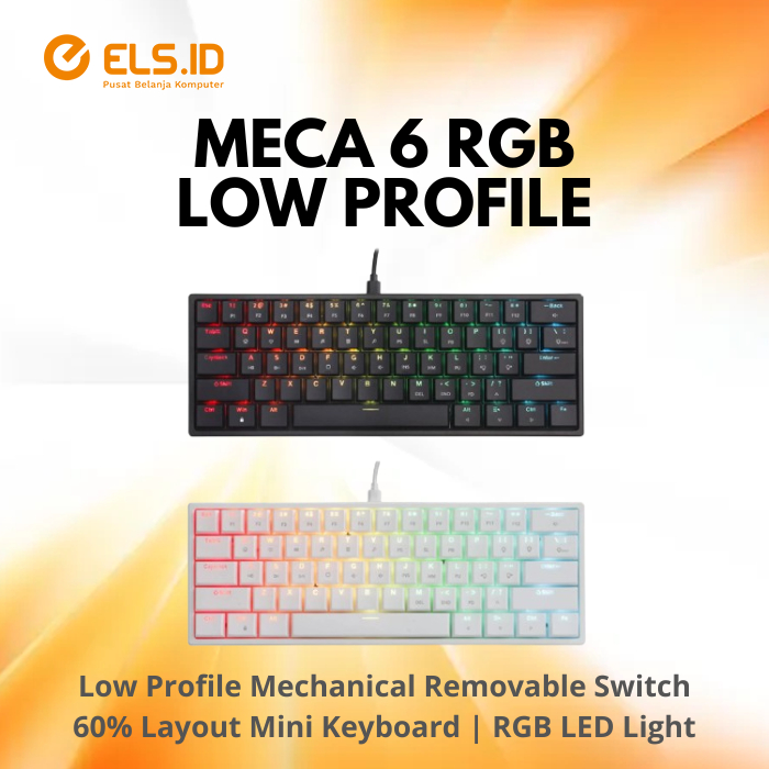 Jual Digital Alliance MECA 6 RGB Low Profile 60% Mechanical Keyboard ...
