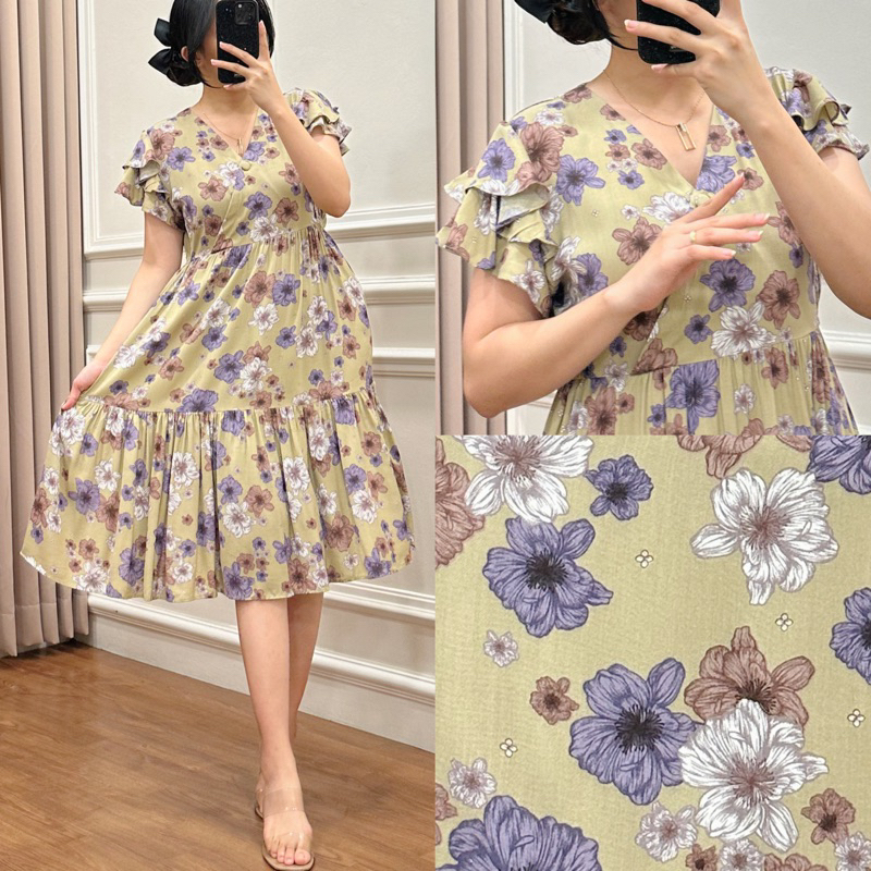 Jual Amariel Jenny Dress Daster Nyaman Bumil Busui Friendly | Shopee ...