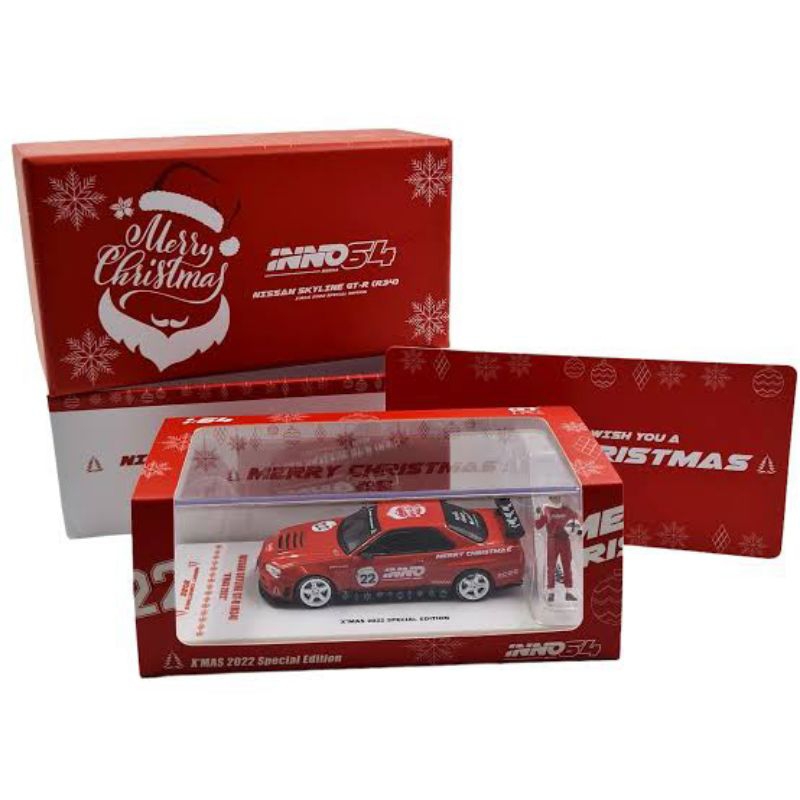 Jual Inno64 Nissan Skyline GTR R34 Xmas 2022 Christmas Edition ...