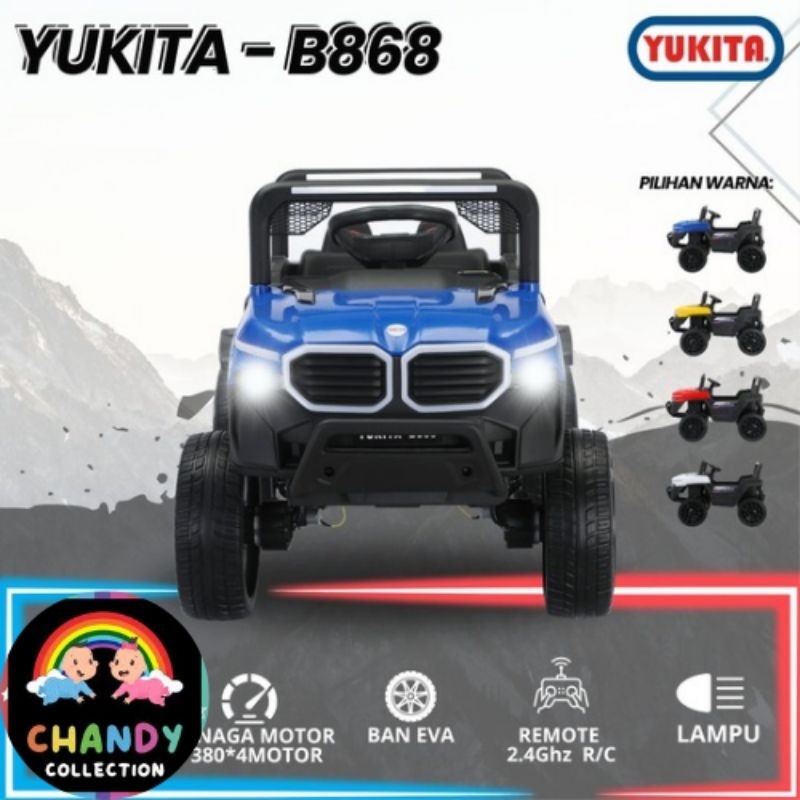 Jual MOBIL AKI YUKITA - B868 BAN KARET | Shopee Indonesia