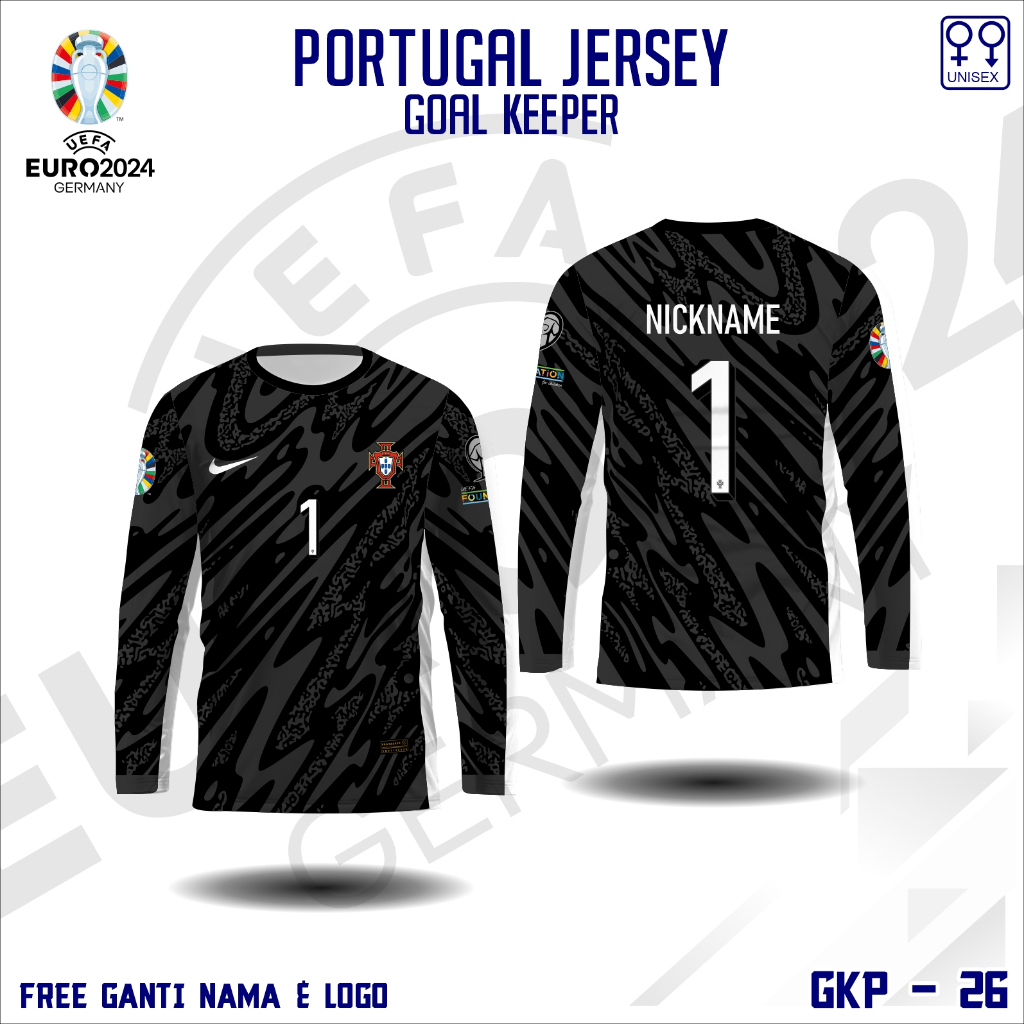 Jual Jersey football kaos bola kiper timnas portugal baju piala eropa ...