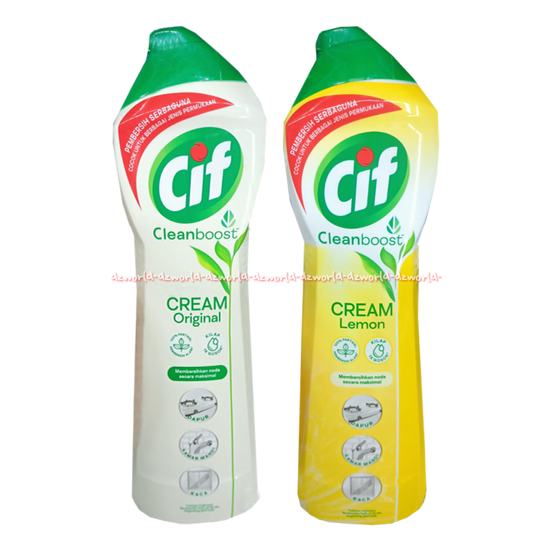 Jual Cif 600gr Cream Original Lemon Cleanboost Membersihkan Noda Dapur ...