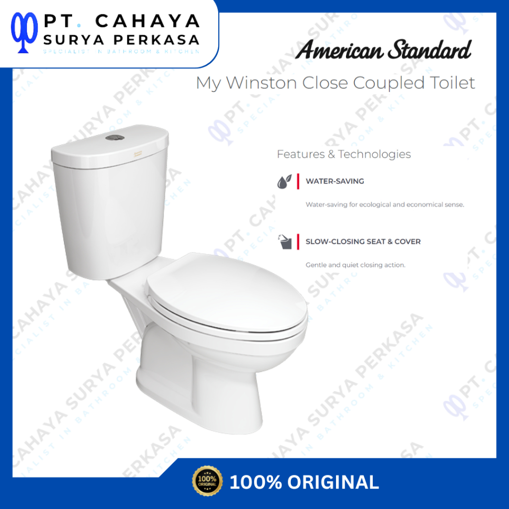Jual (BATAM) American Standard Kloset Duduk - My Winston Single Flush ...