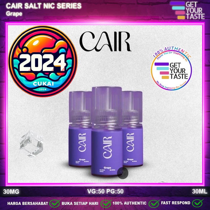 Jual Liquid CAIR Grape Ice Cold Salt Nic 30ML Saltnic by Cair E-Liquid ...