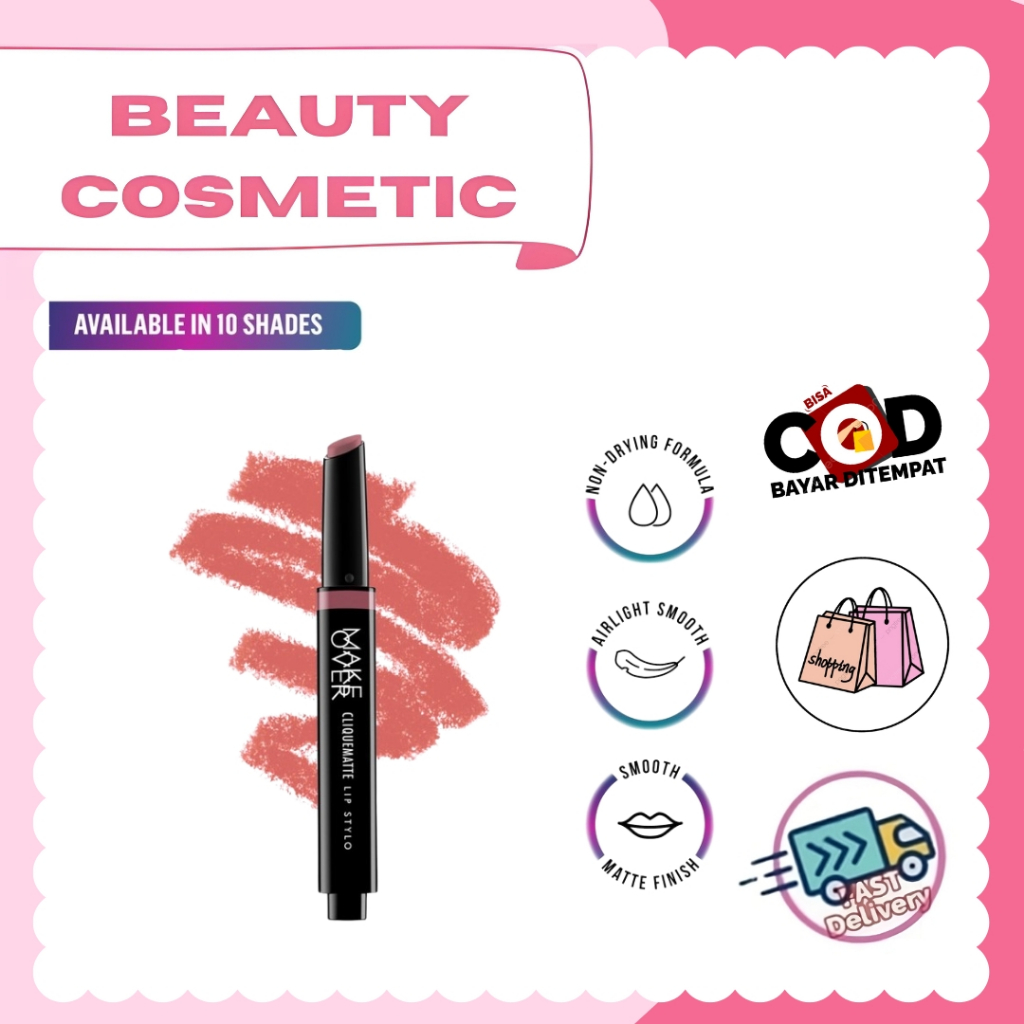 Jual Make Over Cliquematte Lip Staylo | Shopee Indonesia