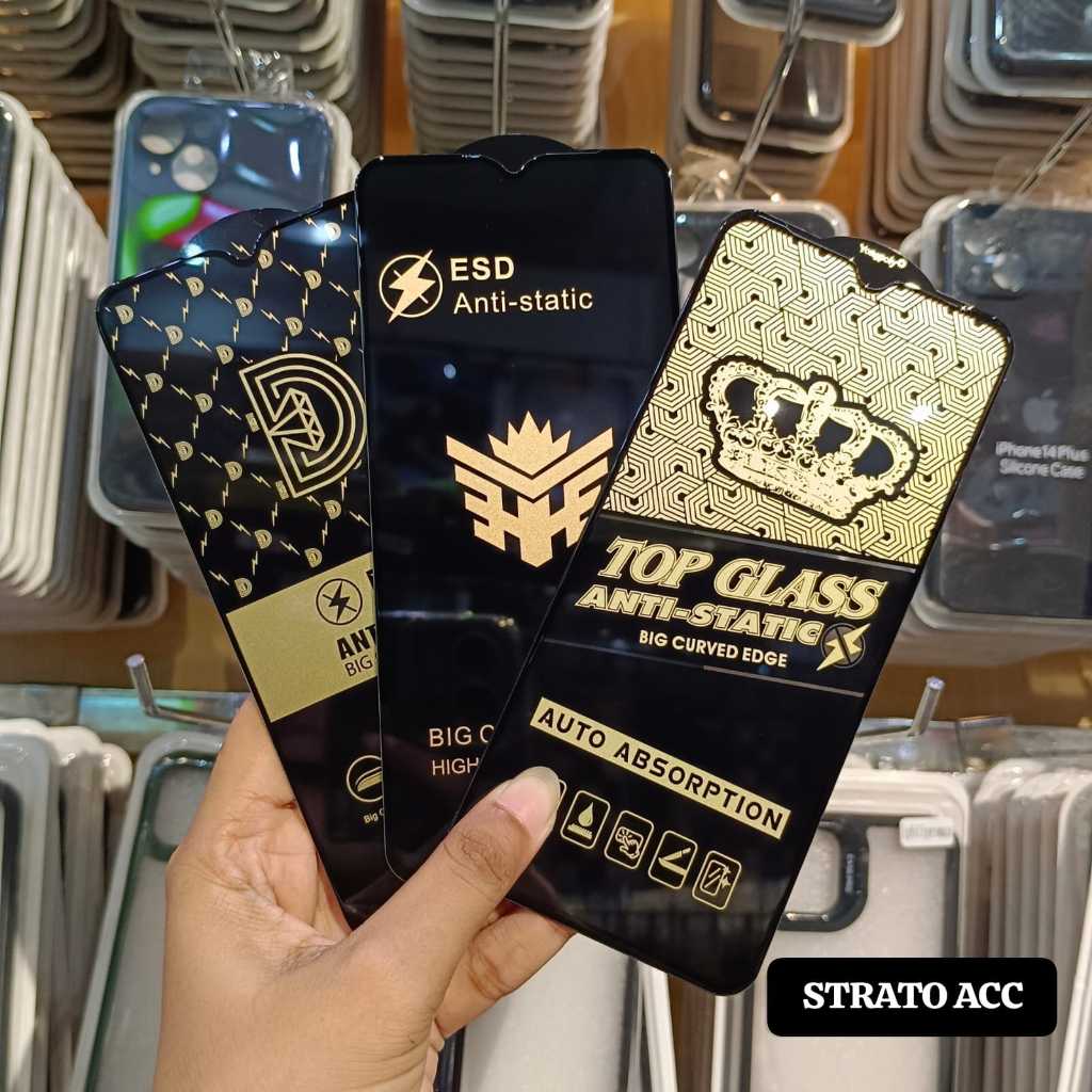 Jual SAMSUNG Premium Tempered Glass Anti Static TOP GLASS dan ESD BIG ARC/DIAMOND A02 A02S/A03S ...