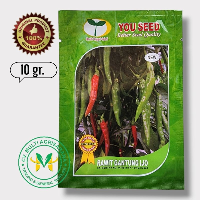 Jual Benih Cabe rawit GANTUNG HIJAU isi 10 Gr | Bibit Cabai rawit ...