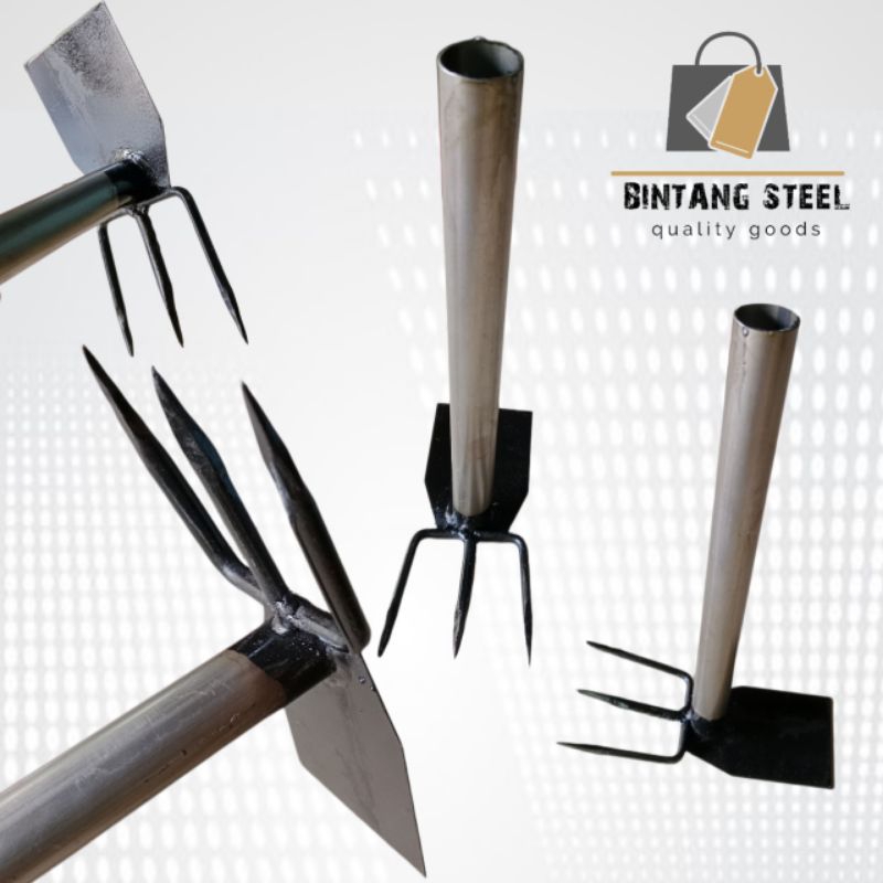 Jual Cangkul garuk 2in1 gagang besi pacul garuk gagang besi garuk tanah ...