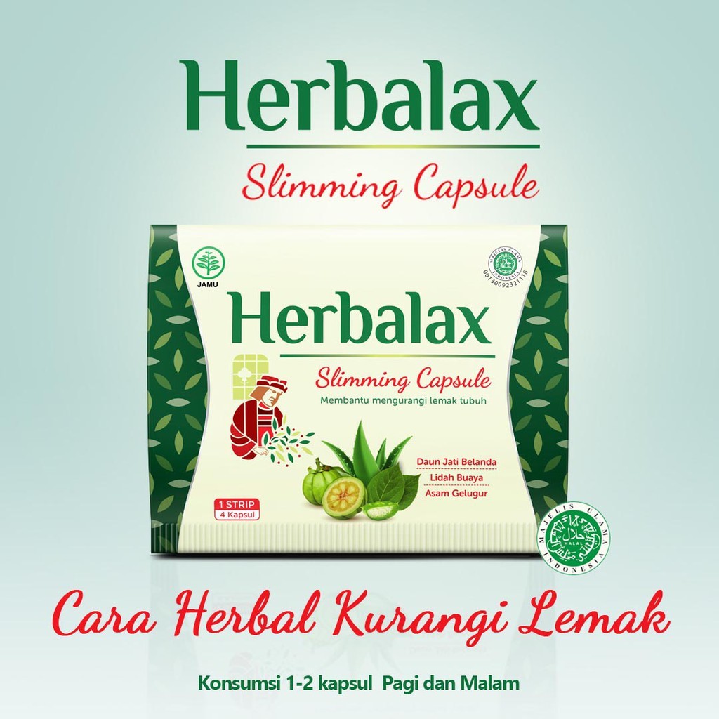 Jual Herbalax Slimming Capsule Strip (Isi 4 Kapsul) | Shopee Indonesia