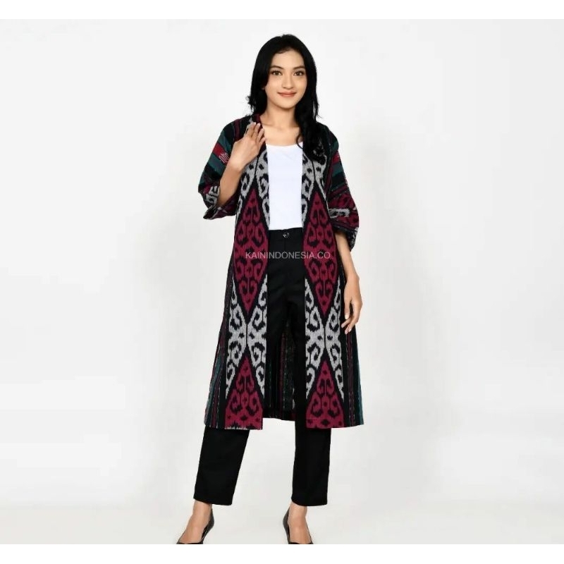 Jual CARDIGAN TENUN PALING MURAH OUTER TENUN KALIMANTAN | Shopee Indonesia