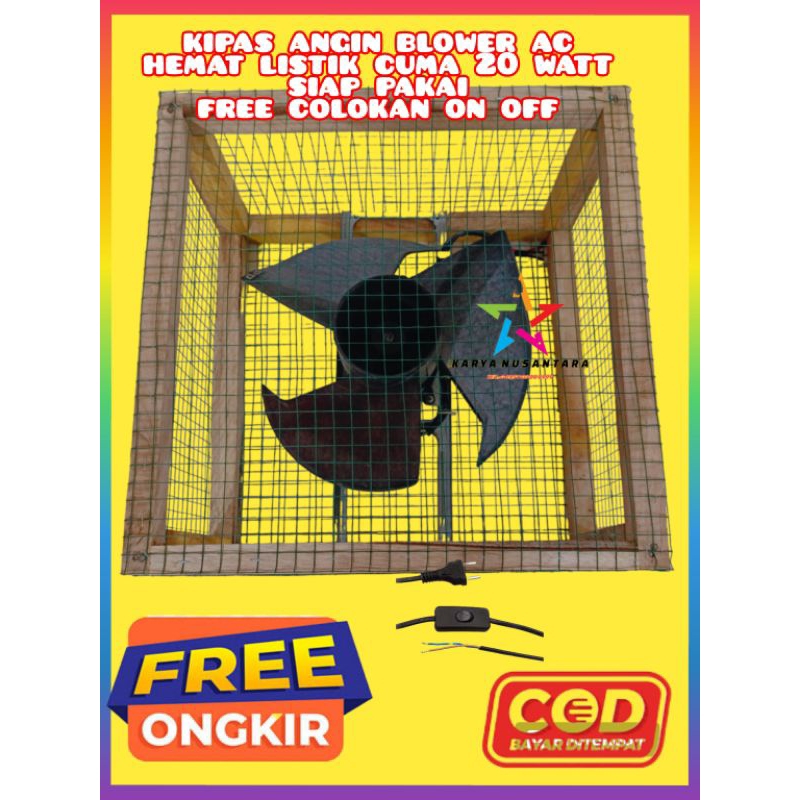 Jual KIPAS ANGIN BLOWER AC 1PK/SIAP PAKAI/HEMAT LISTIK 20 WATT/PAKAI ...