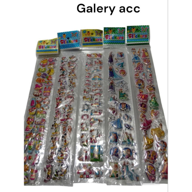 Jual Stiker Panjang timbul/stiker pintu kulkas(5 karakter/10 pcs/7200 ...