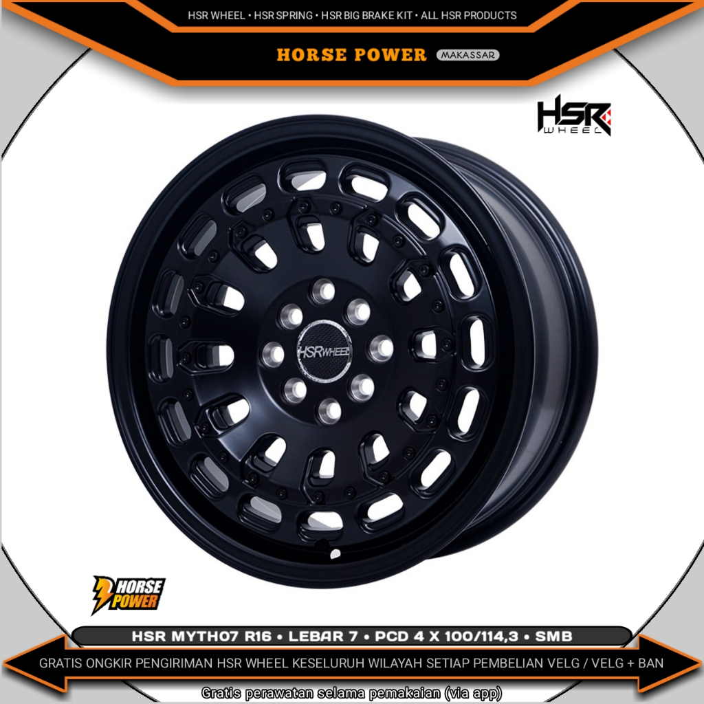 Jual Velg R16 • Mobil 4 Baut Roda • Pcd 4 x 100/114,3 • Hsr Myth07 ...