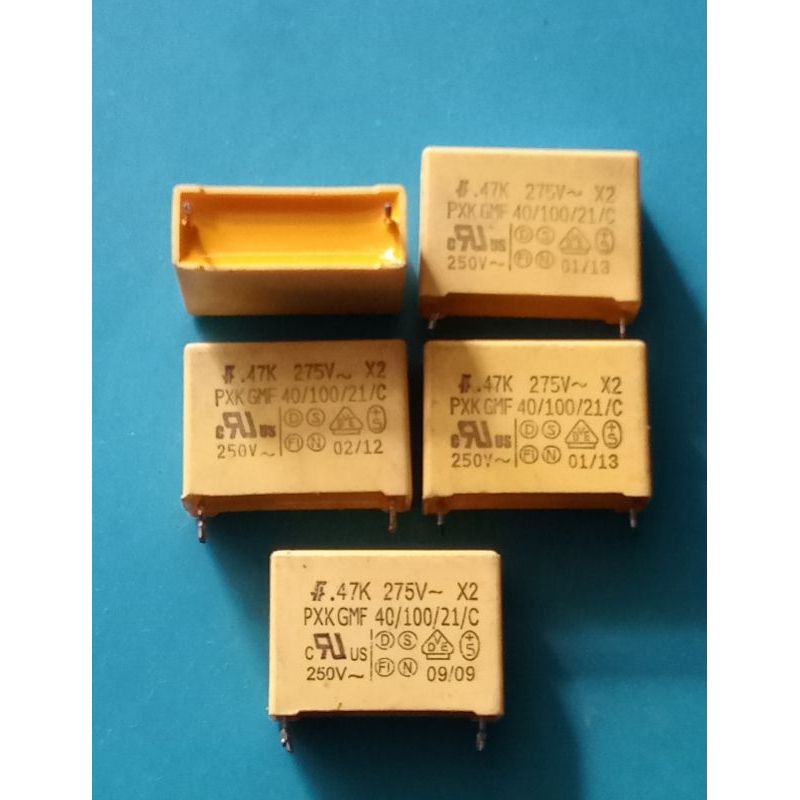 Jual kapasitor .47K 275V-X2 PXK GMF 40/100/21/C 250V | Shopee Indonesia