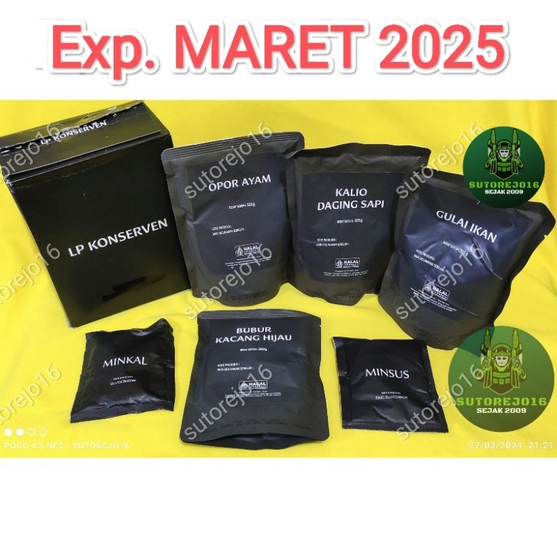 Jual LAUK PAUK KONSERVEN ransum tni mre makanan darurat tentara healthy ...