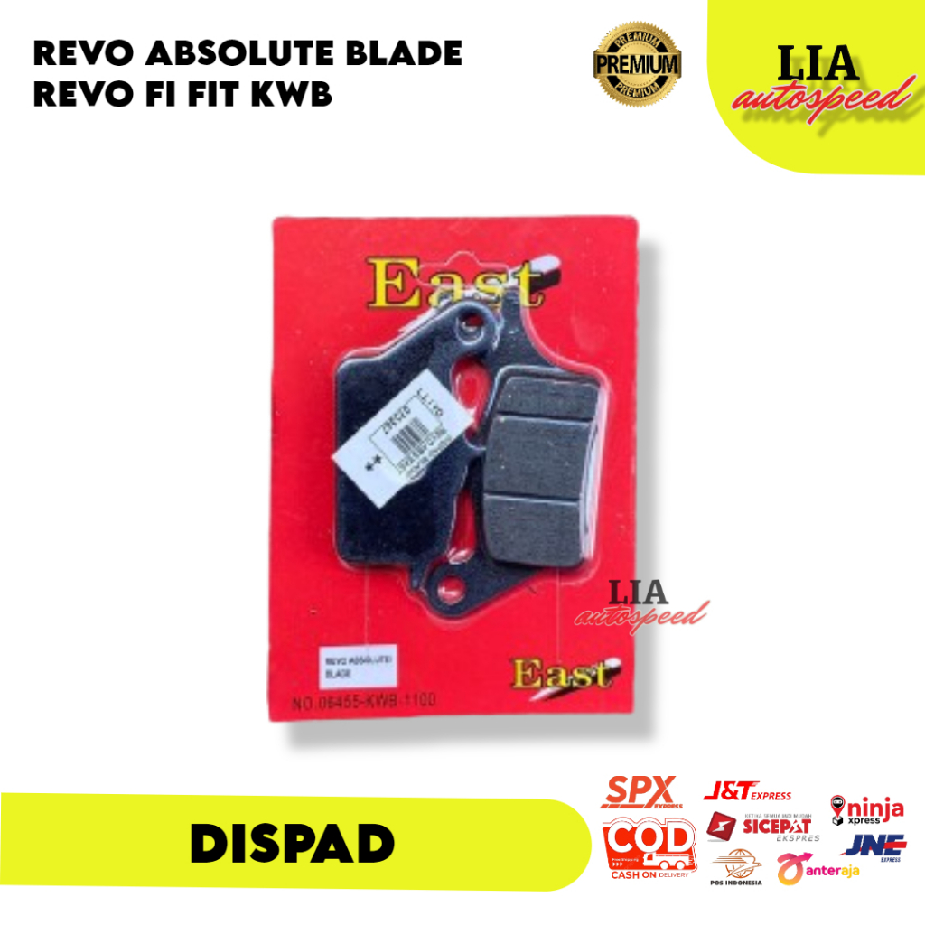 Jual DISPAD REVO ABSOLUTE KAMPAS REM DEPAN BLADE REVO FI FIT KWB EAST ...