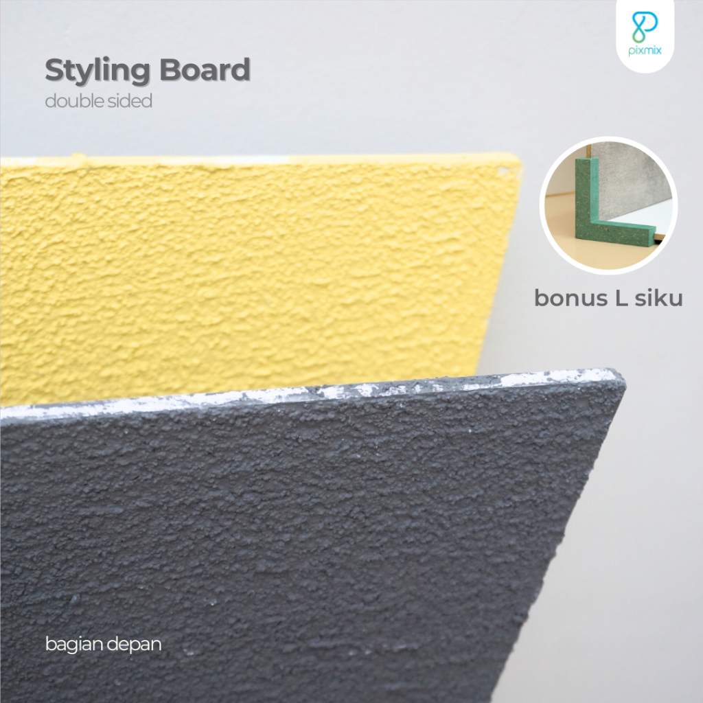 Jual Background Foto Styling Board / Alas Foto Papan Pixmix Dark Series ...