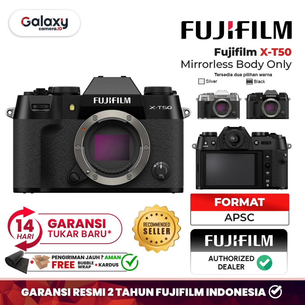 Jual Fujifilm X-T50 Body Only X T50 XT50 XT 50 Mirrorless Kamera Garansi Resmi | Shopee Indonesia